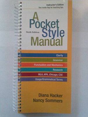 Pocket Style Manual - Spiral-bound By Diana Hacker - GOOD 9781457602399 ...