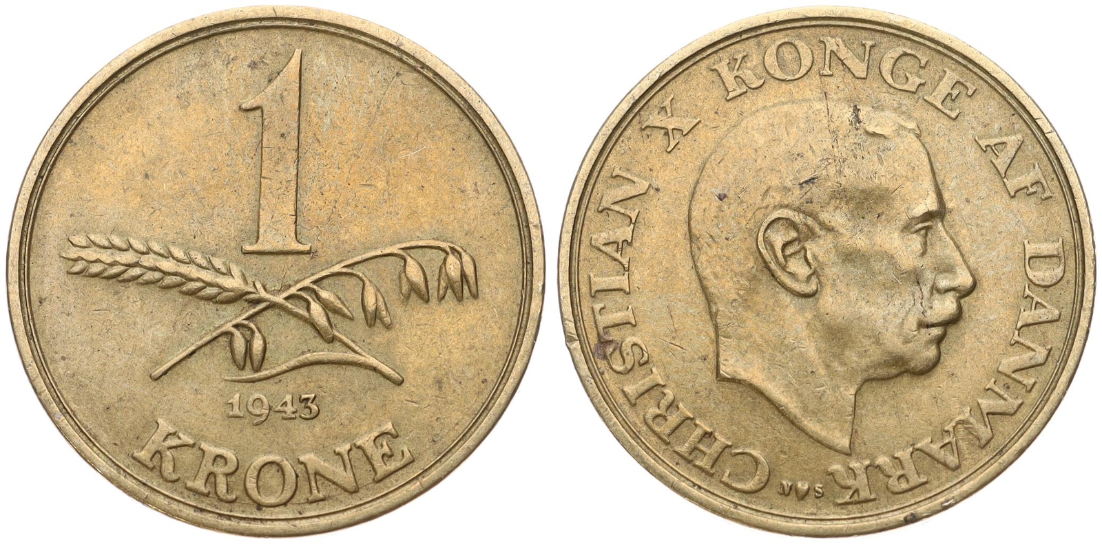 Dänemark - Denmark 1 Krone - Kroner 1925-1958 - verschiedene Jahrgänge ...