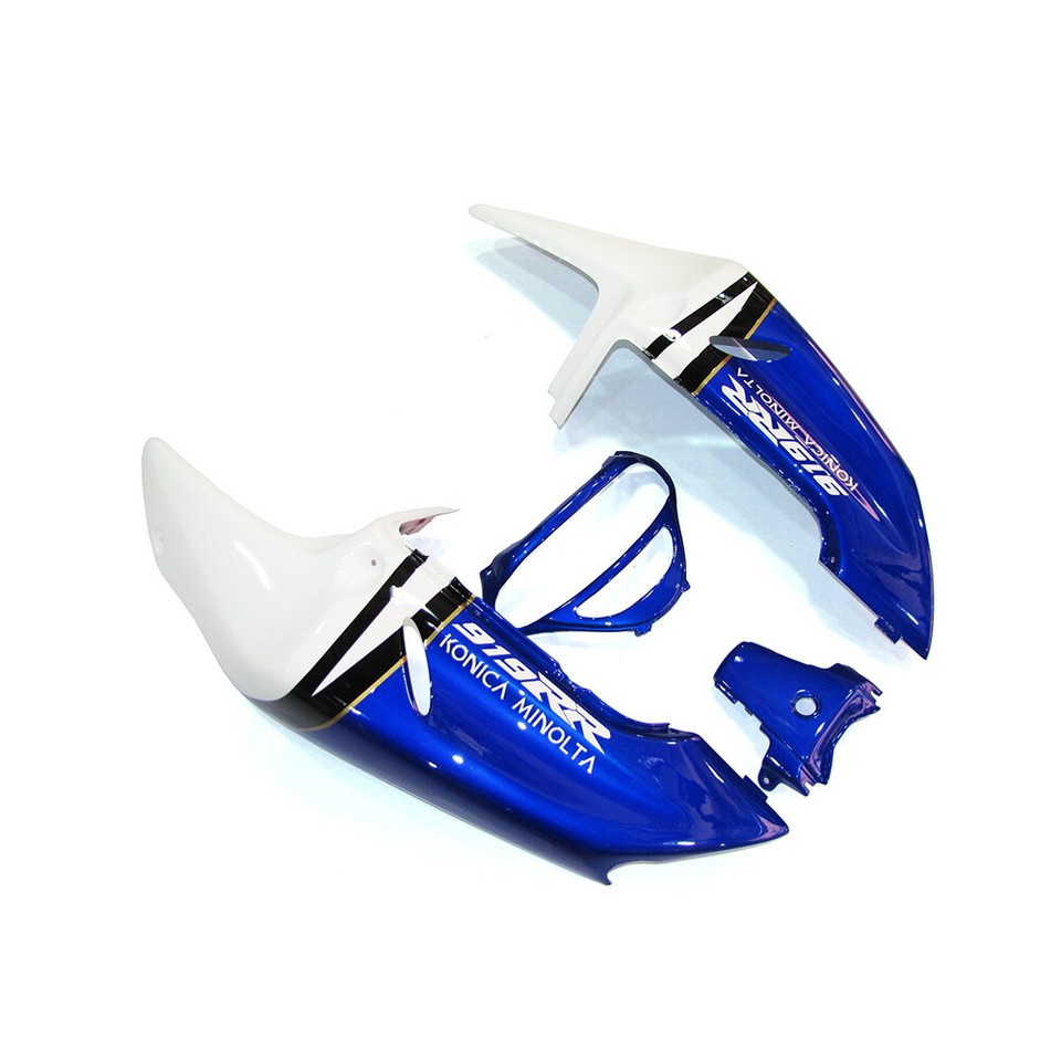 White blue Fairing Kit for 98 1999 HONDA CBR900RR CBR919RR Compression ...