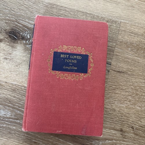 Vtg Best Loved Poems Longfellow Hardcover Book by Henry Wadsworth ...