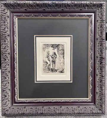 Rembrandt Etching, Armand Durand, Adam And Eve, Framed | eBay