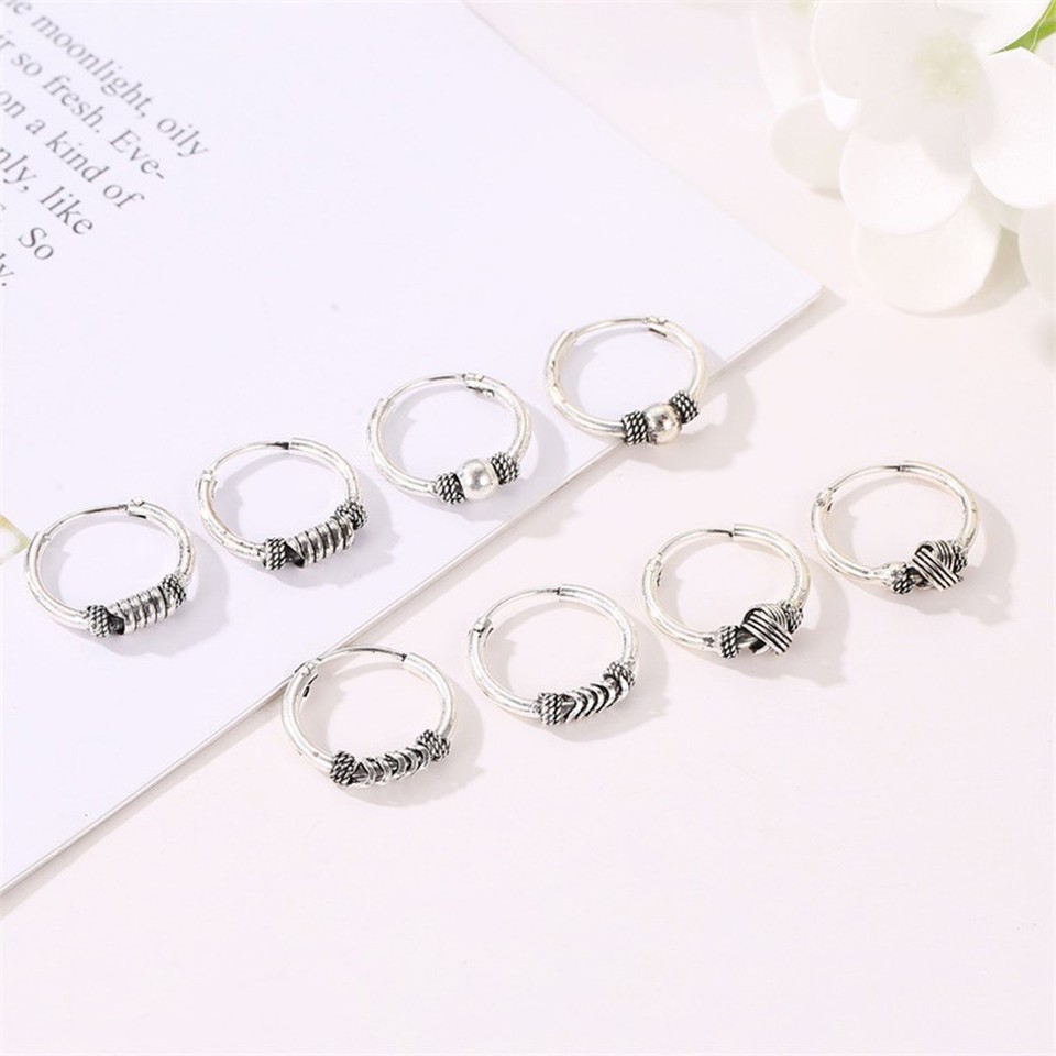 4 Pair Charms for Jewelry Making Earring Decoration Alloy Pendant ...