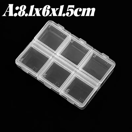 8 Styles Clear Plastic Jewelry Storage Case Small Boxes Storage Case ...