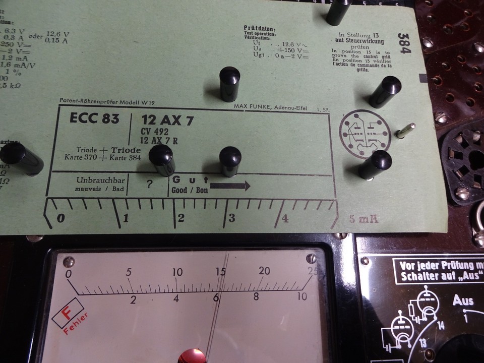 4x Telefunken ECC83-Same Code -Smooth Plates-Tested Strong-Nr.1 | eBay UK