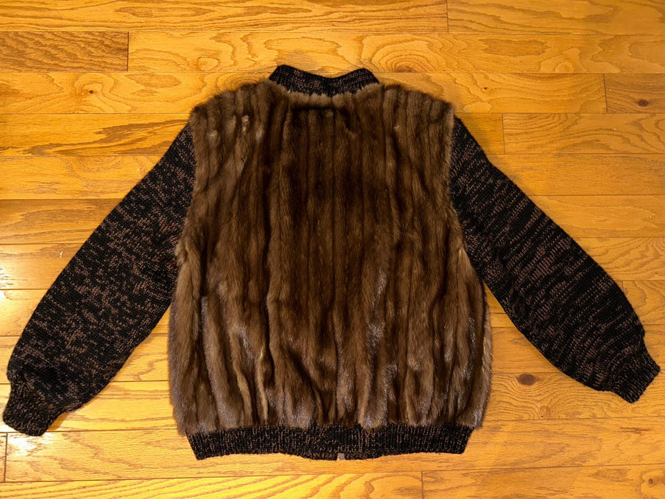 Silverman Furs Newport News, VA/ Mink Jacket with Knitted Sleeves ...