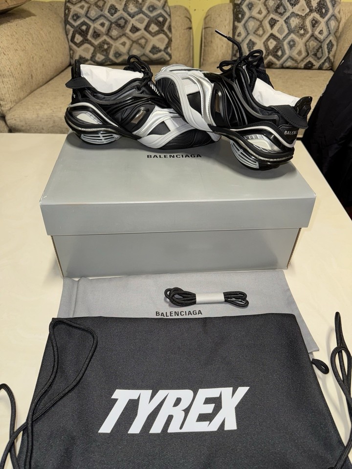 Balenciaga Tyrex Black & Gray Shoes Womens Size 6 | eBay