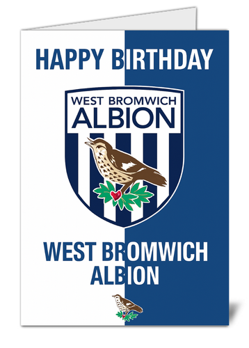 High Quality Happy Birthday Card Football – West Bromwich Albion ...