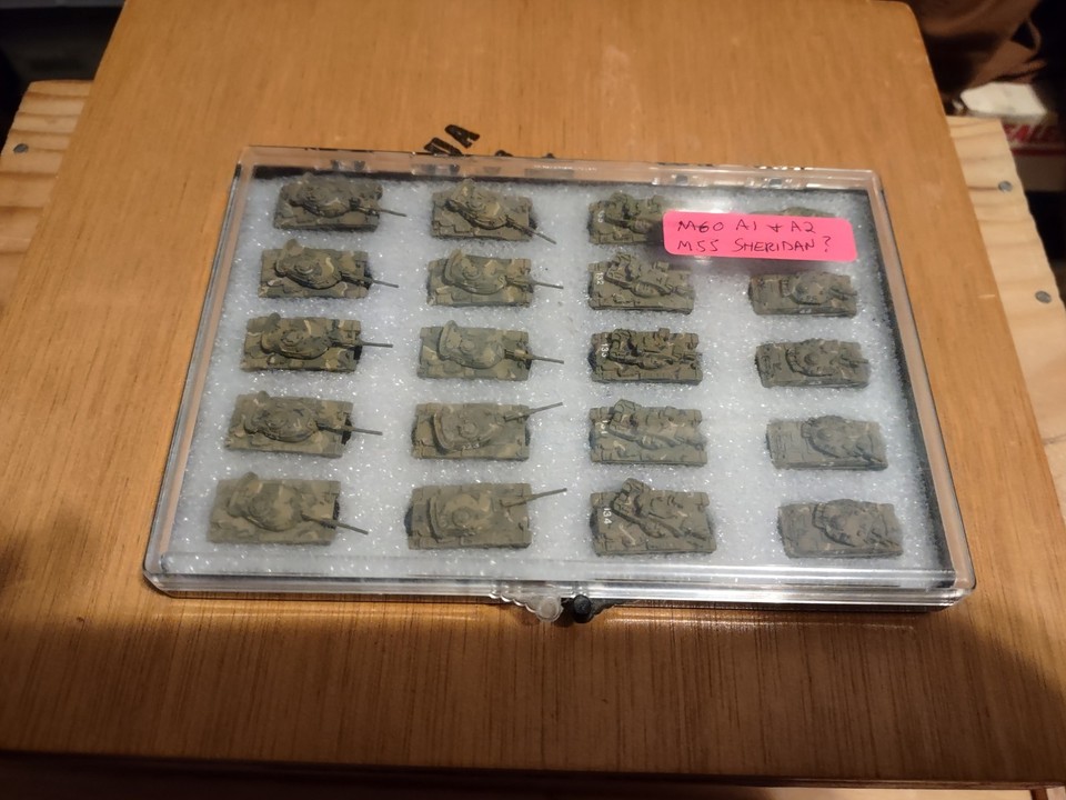 US Modern GHQ micro armor painted tanks M60A1 A2 Sheridan | eBay