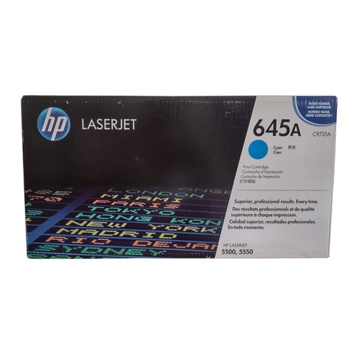 Genuine HP LaserJet C9731A / 645A Cyan Toner Cartridge for 5500 / 5550 ...