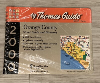 Thomas Guide Orange County Year 2000 Factory Sealed | eBay