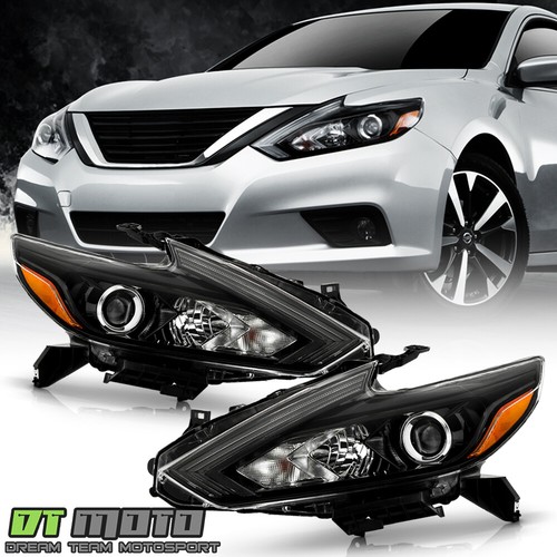 For 2016-2018 Nissan Altima w/o LED DRL Halogen Black Headlights ...