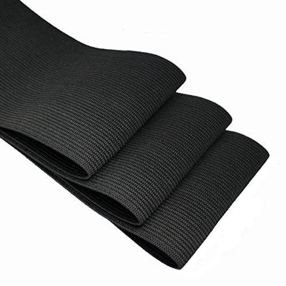 Elastic 1",1.5",2,2.5",3" inch wide 50 YARD BLACK / WHITE FREE SHIPPING ...