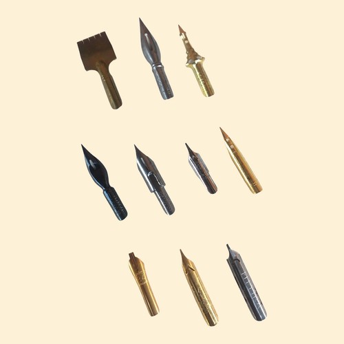Nibs Antique Holder round Hand Nib Stock 10 Assorted | eBay