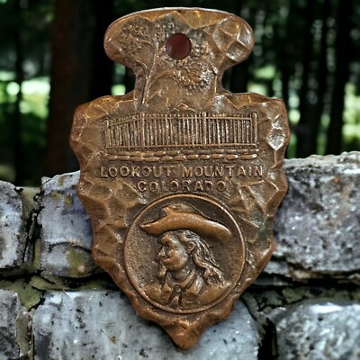 Vintage Lookout Mountain Colorado Buffalo Bill Cody Arrowhead Pocket ...