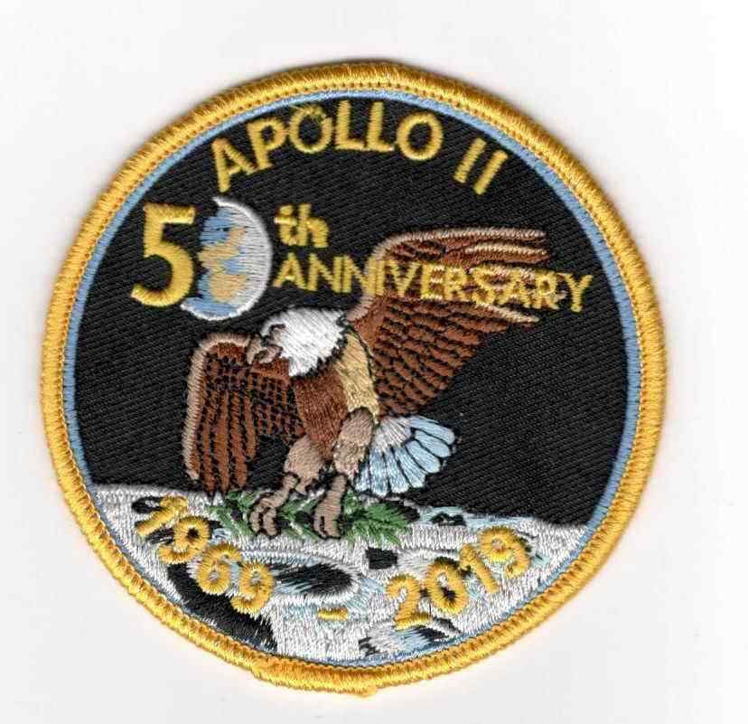 Patch Nasa Mission Apollo 11 50 Years Birthday Thermoadhesive | eBay Australia