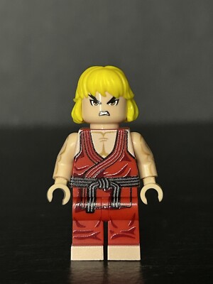Lego Street Fighter Ken Masters Custom Printed Minifigure RARE | eBay