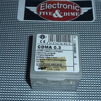ILME CDMA-0.3Contact Pin Male Crimp Contact Pin Silver 10A 22Awg 1 LOT ...