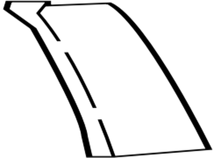 75762-47050 Toyota Moulding, rear door window frame, front lh ...