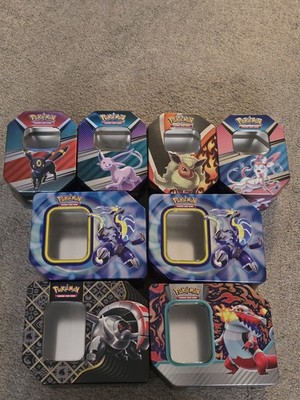 Pokemon TCG Tin Lot of 8 Empty Tins | eBay
