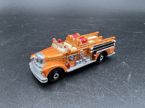 Matchbox Seagrave Fire Engine Orange 2018 MBX Heroic Rescue 17/30 Nice ...