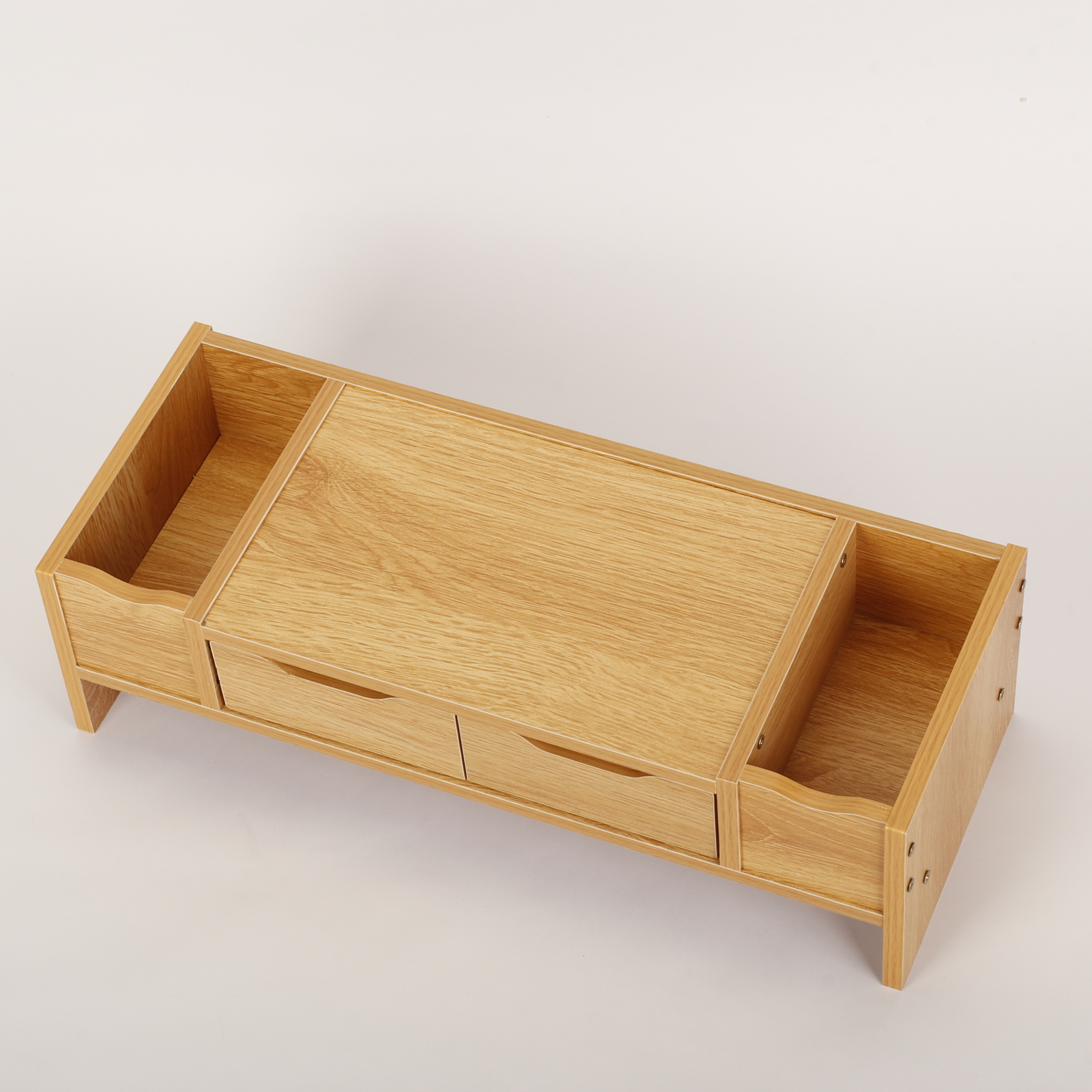 Wooden Desktop Monitor Stand Computer Screen Riser Home Office PC TV ...