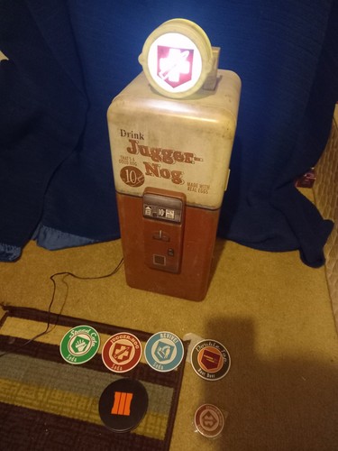 Juggernog Mini Fridge Call of Duty Black Ops Rare With Coasters Bottle ...