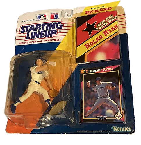 1992 Unopened Kenner Starting Lineup Nolan Ryan Texas Rangers Card ...