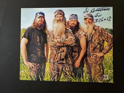 Si & Phil Robertson Rare! autographed signed Duck Dynasty 8x10 photo ...