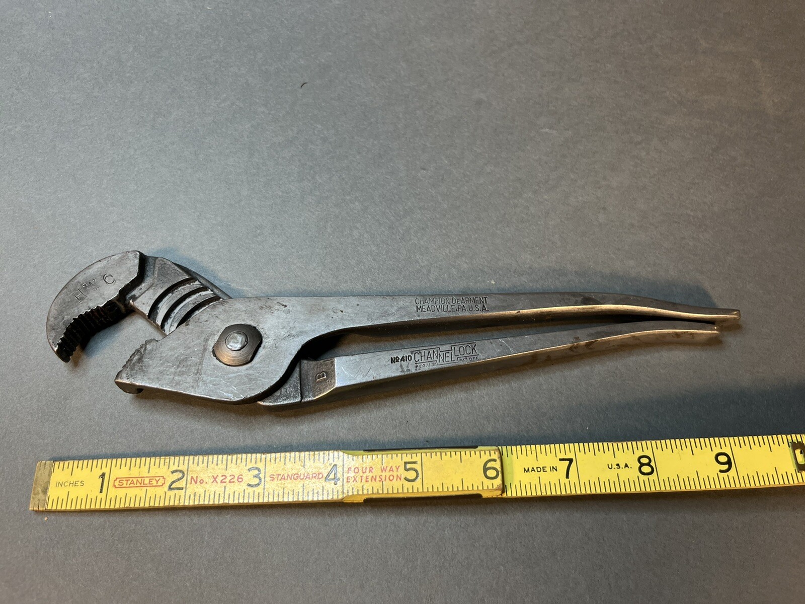 Vintage Channellock 410 Nutbuster Tongue & Groove Pliers Parrot Jaw ...