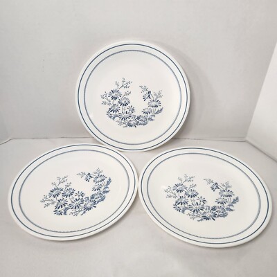 Corelle Colonial Mist 10 1/4" Dinner Plates Set Of 3 Vintage Dinnerware ...