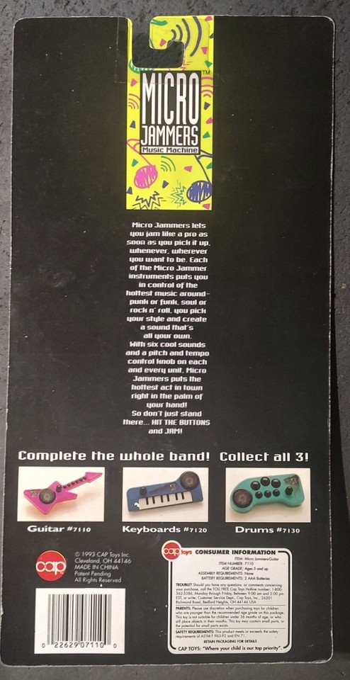 Vintage 1993 Micro Jammers Music Machine Jammin’ Guitar Sounds by Cap ...