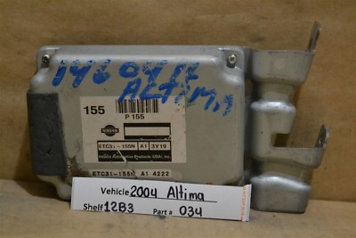 2004 Nissan Altima 2.5L Transmission Control Unit TCU ETC31155NA1 ...