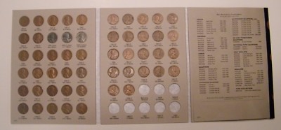 Complete Lincoln Wheat Penny Cent Collection Harris Album 1941 - 1958 P ...