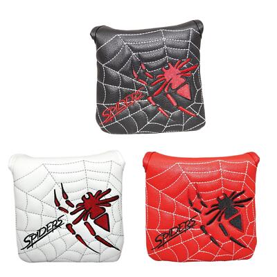 Golf Mallet Putter Head Cover PU Leather Plush Inner Lining Protection ...