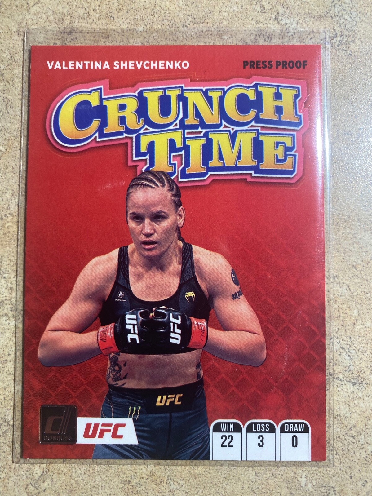 2022 Donruss UFC - Crunch Time Valentina Shevchenko #4 Press Proof for ...