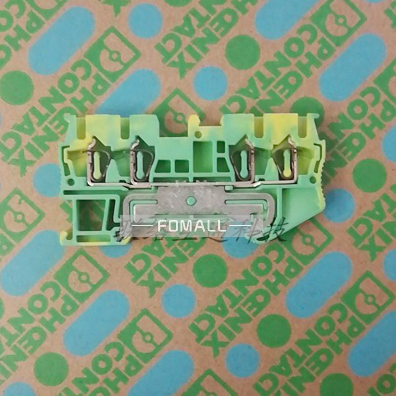 50Pcs/Box New For PHOENIX CONTACT grounding terminal ST 2.5-QUATTRO-PE ...