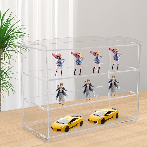 Display Case Shelf Acrylic Freestanding 3Tier For Home Store Display ...