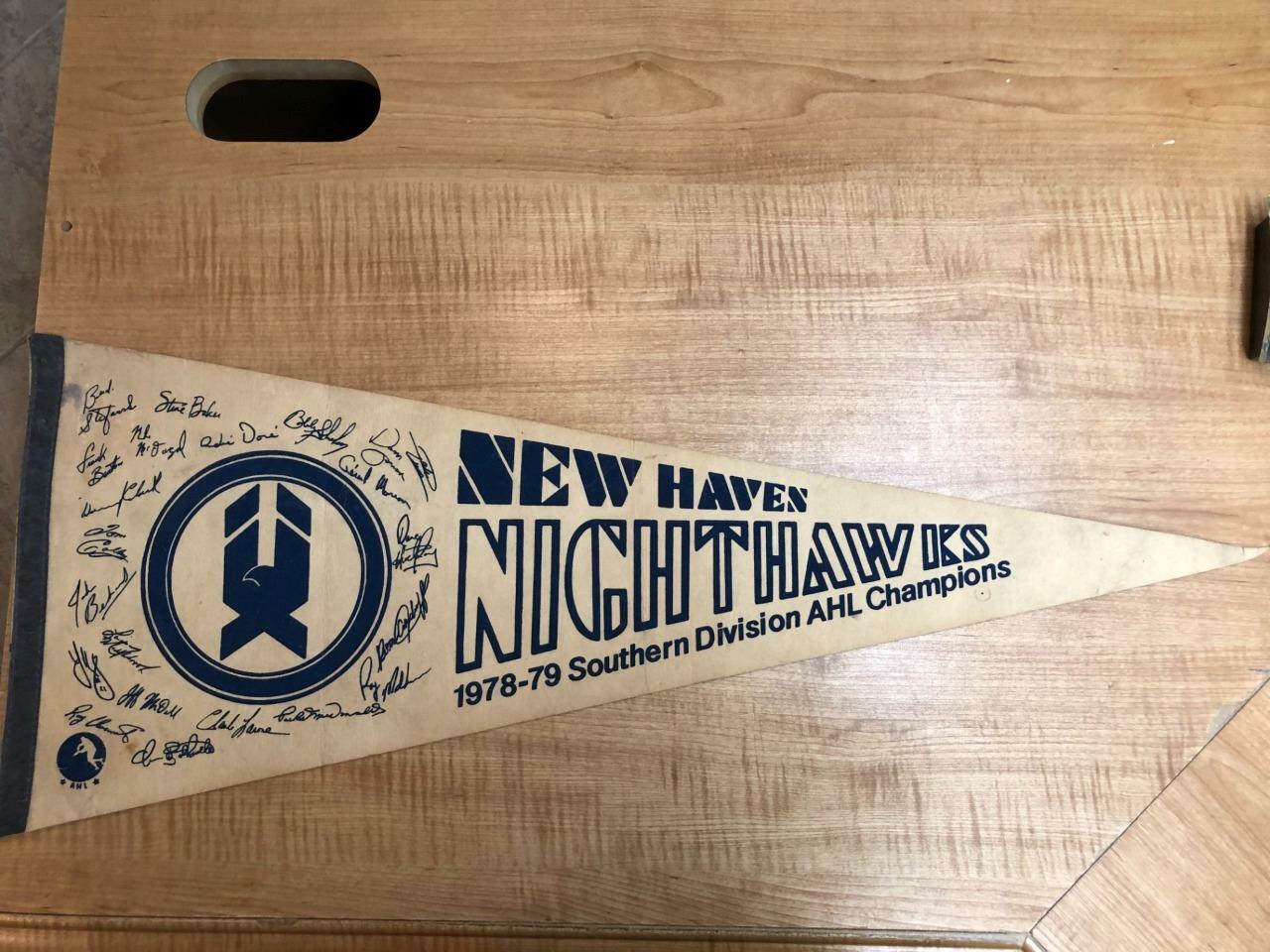 RARE 1978-1979 NEW HAVEN NIGHTHAWKS SOUTHERN DIVISION CHAMPS AHL ...