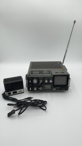 Vintage JVC 3050 Portable CRT TV FM AM Radio VHF UHF w/ Adapter Made In ...