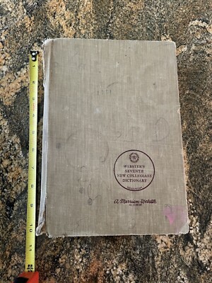 Vintage Webster's Seventh 7th New Collegiate Dictionary English 1963 | eBay
