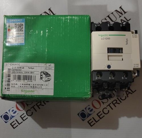 SCHNEIDER ELECTRIC LC1D50M7C POWER CONTACTOR 50AMP 3POLE VOLTAGE 220VAC ...