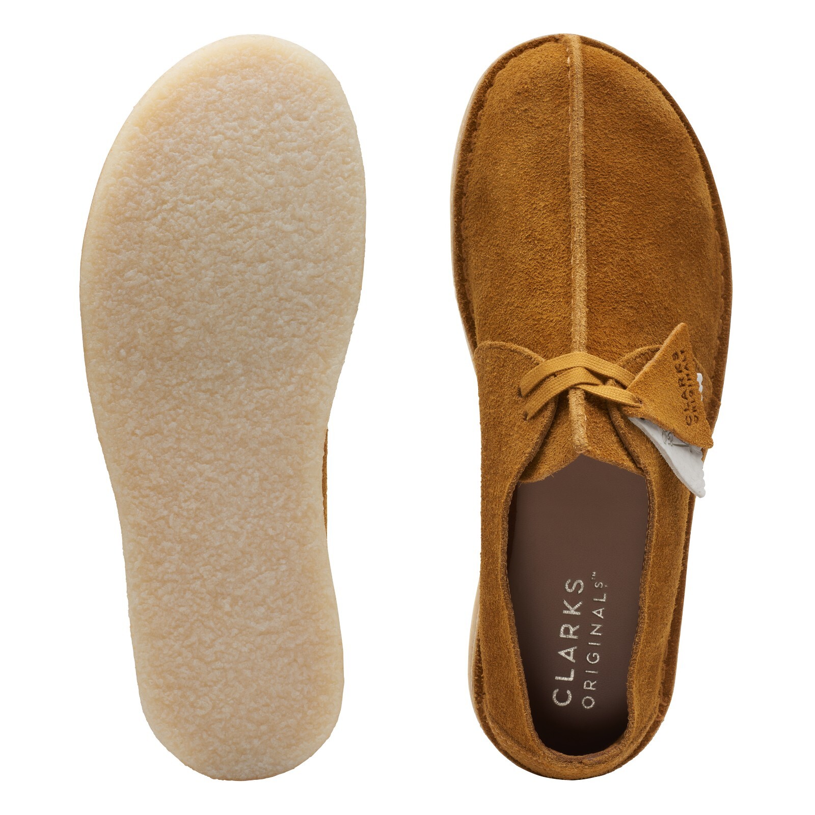 NEW Clarks Originals Desert Trek Amber Tan SUEDE LEATHER "BANK ROBBER ...