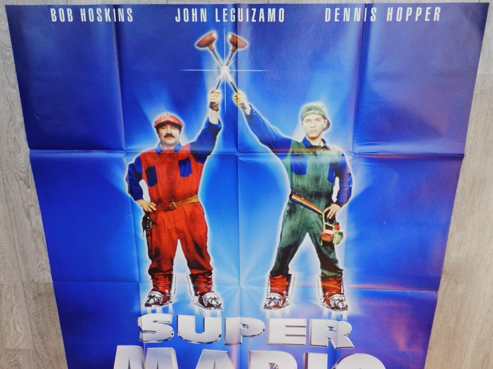 Super Mario Bros. French Movie Poster Original 47/63 1993 Hoskins ...