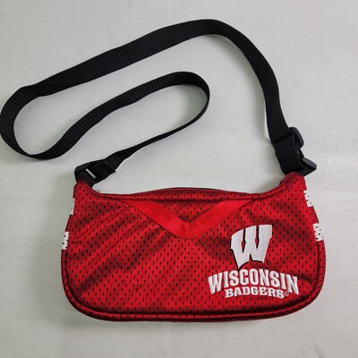 NCAA Football Wisconsin Badgers Women's Jersey Style 12" Purse Handbag ...