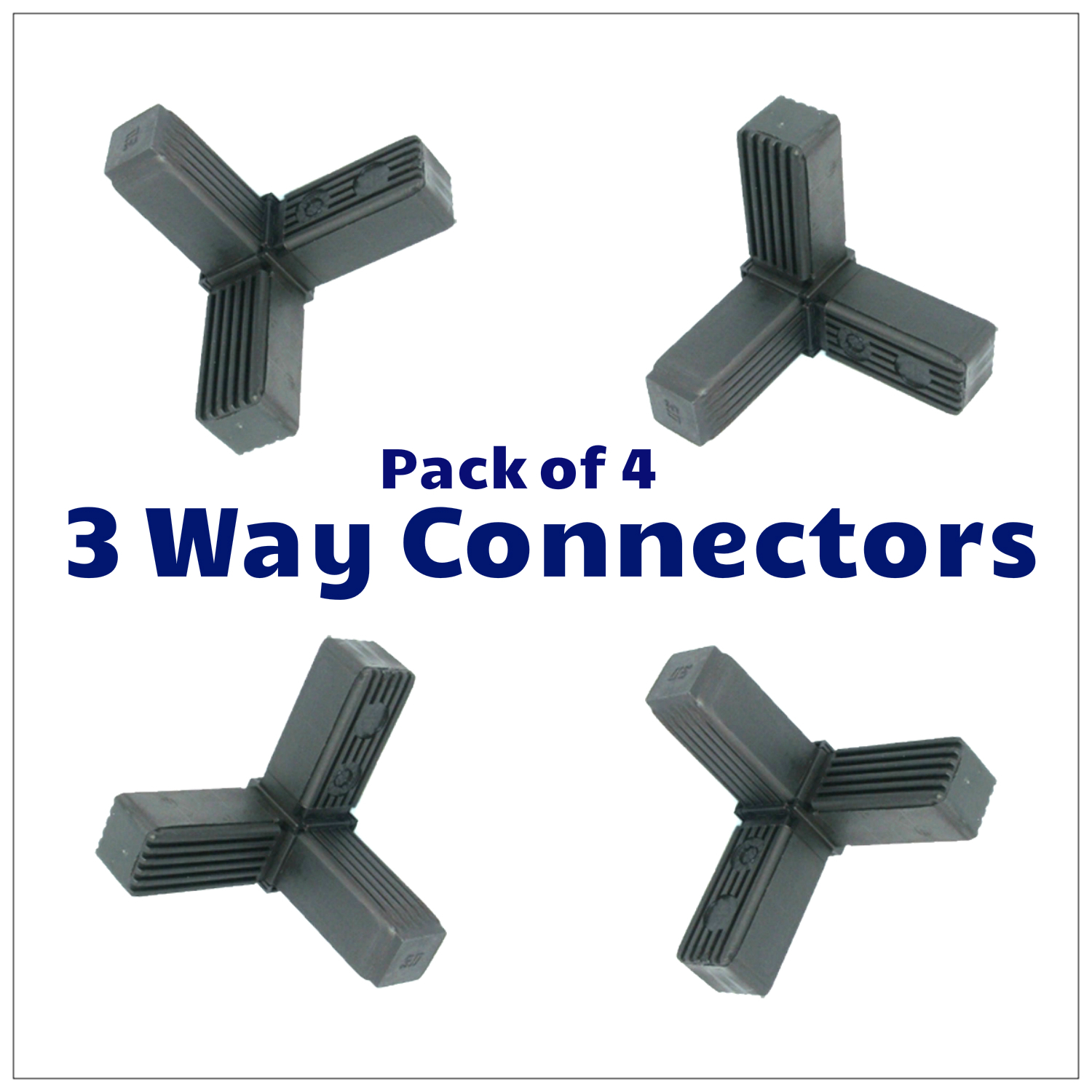 25mm 1" Square Tube 2 3 4 5 6 Way Joint Connector | eBay UK