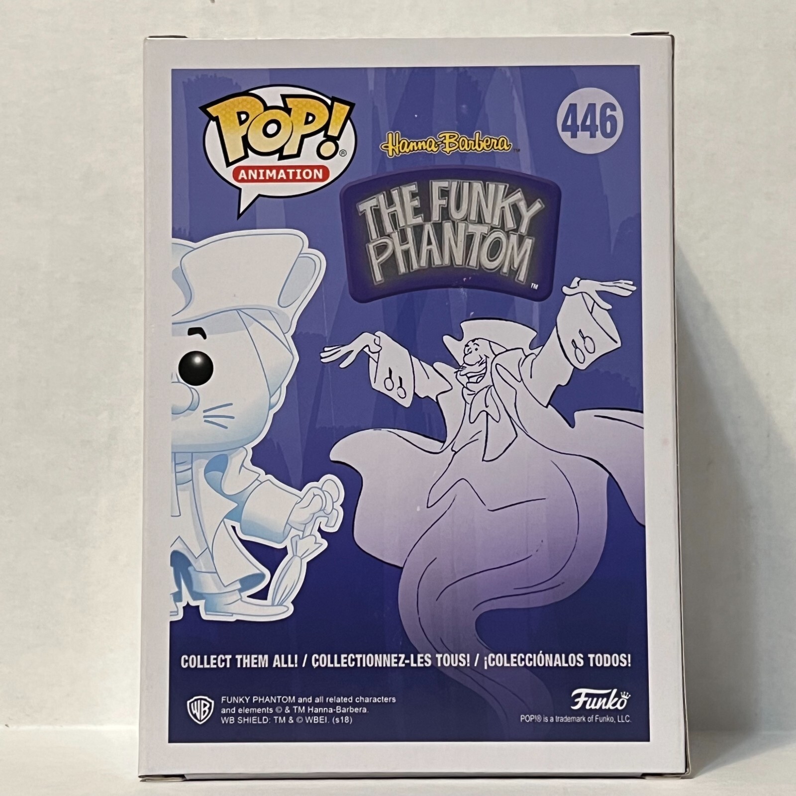 Funko Pop! Funky Phantom Hanna Barbera #446 Glow NYCC 2018 1000 Pcs w ...