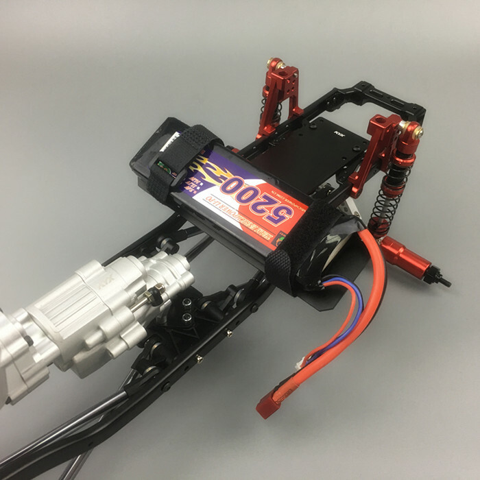 KYX SCX10 II Battery Location Shifting Relocate Battery Middle Battery ...