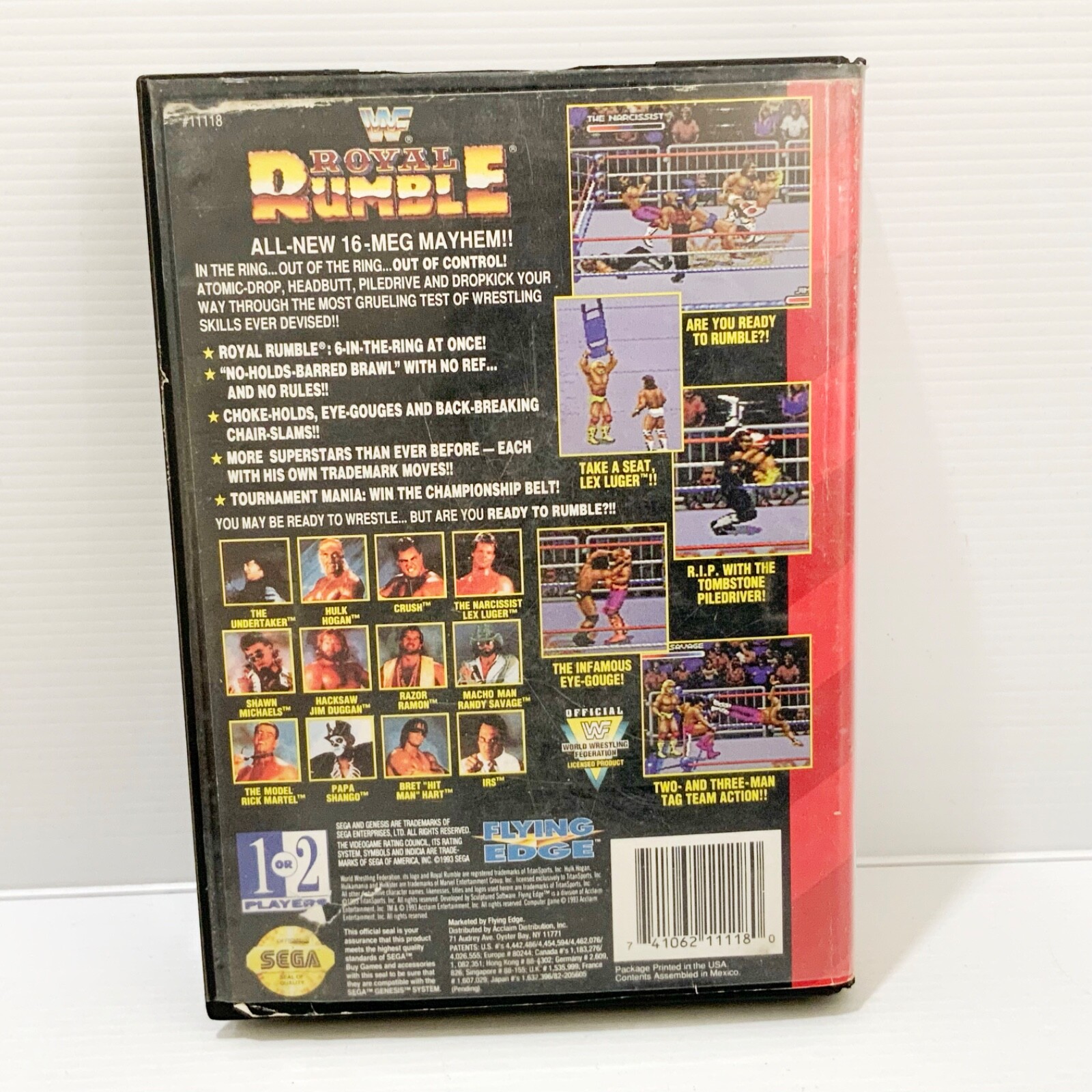 WWF Royal Rumble + Box - Sega Mega Drive / Genesis - Tested & Working ...
