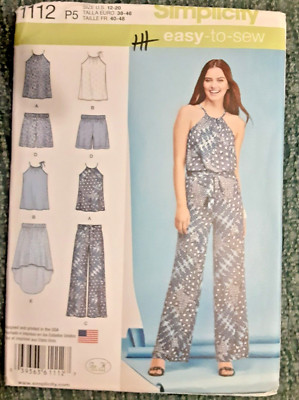Simplicity Pattern 1112 Misses' Top Pants or Shorts Skirt Sewing Craft ...