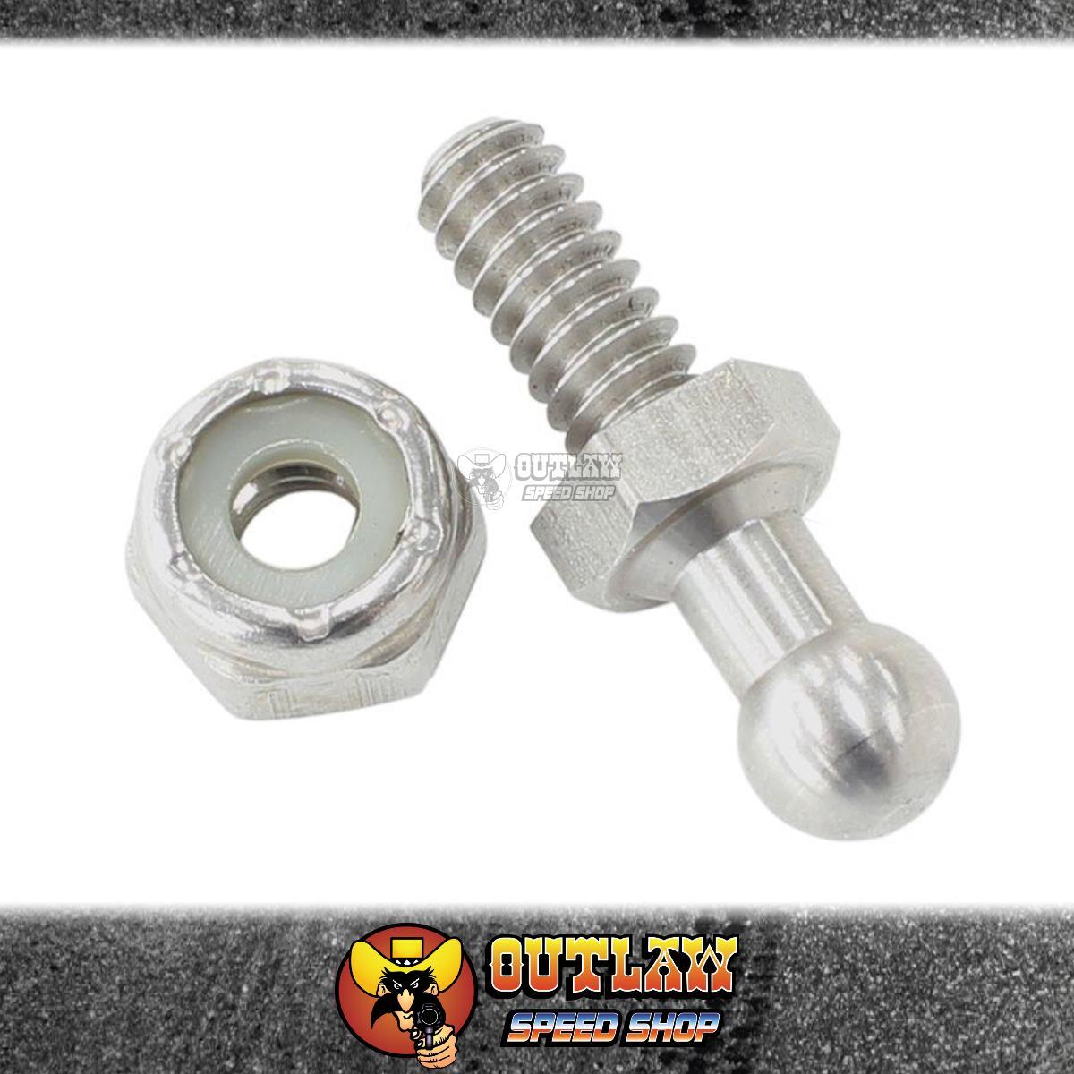 AEROFLOW THROTTLE BALL STAINLESS 1/4"-28 UNF WITH 7/16" HEX NUT ...